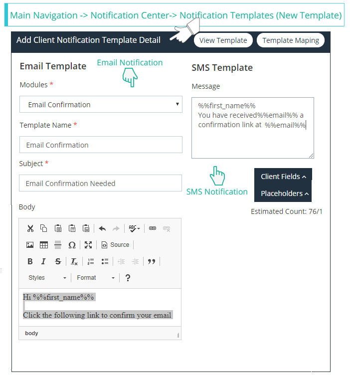 Notification Center | KnowledgeBase